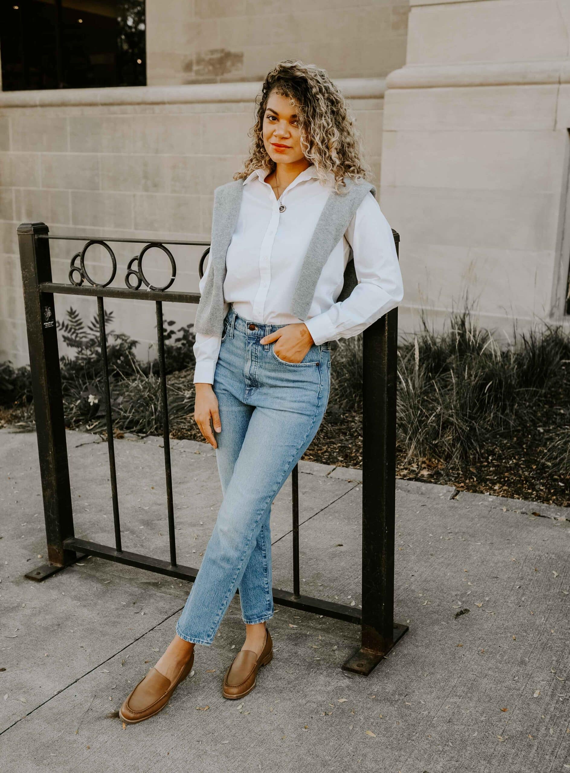 How To Wear a Sweater Over a Dress Shirt in a Chic and Classic Way - MY ...