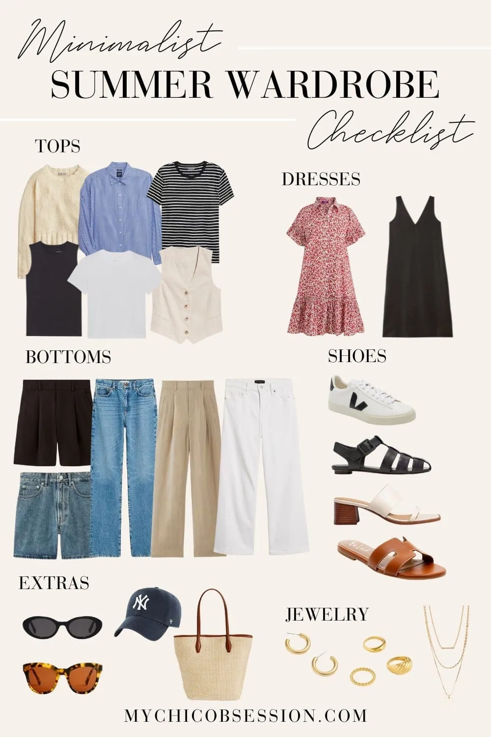 How to Create 14 Looks With a Minimalist Summer Wardrobe - MY CHIC OBSESSION