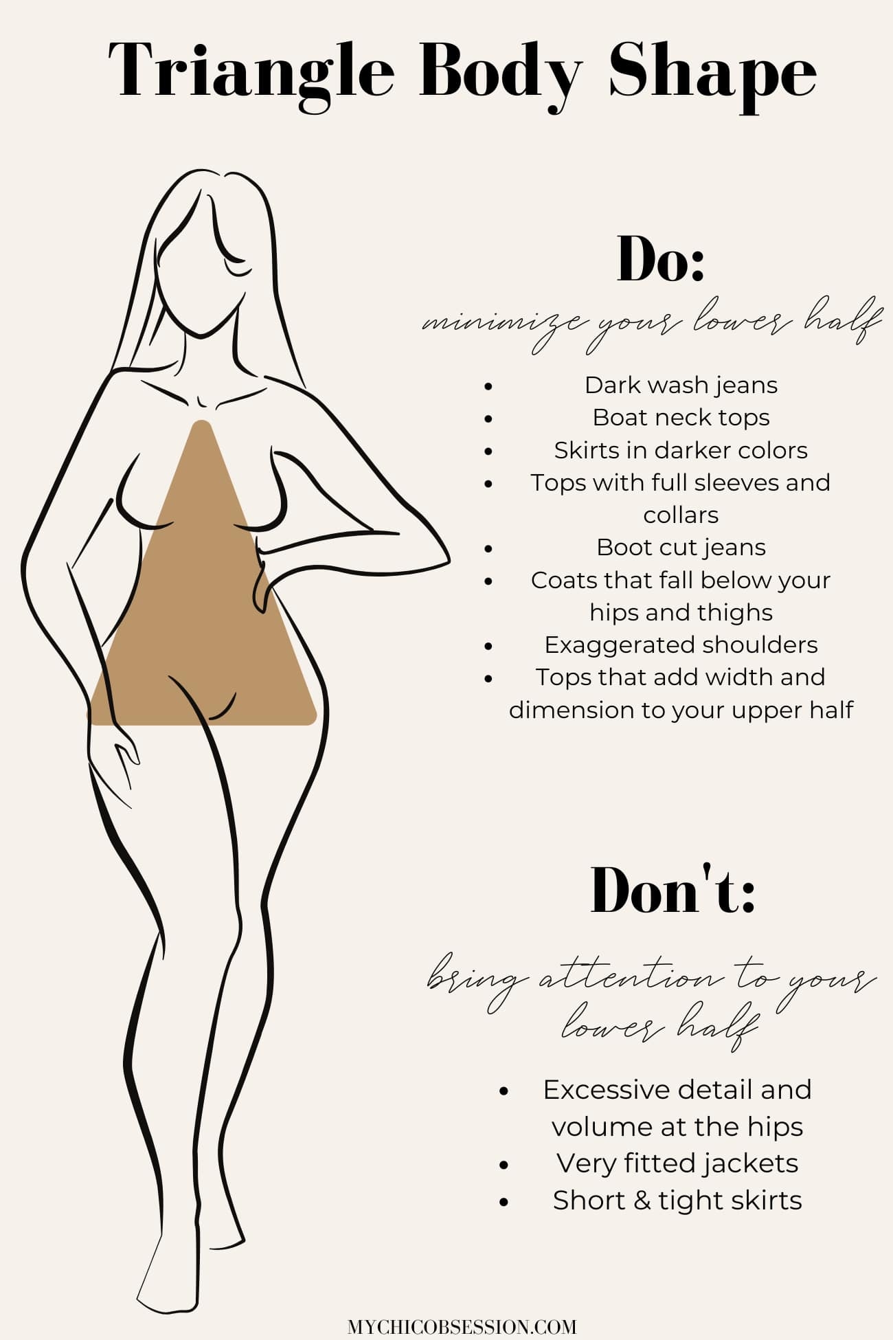 How to Dress for Triangle Body Shapes: Fashion Tips and Tricks - MY CHIC OBSESSION