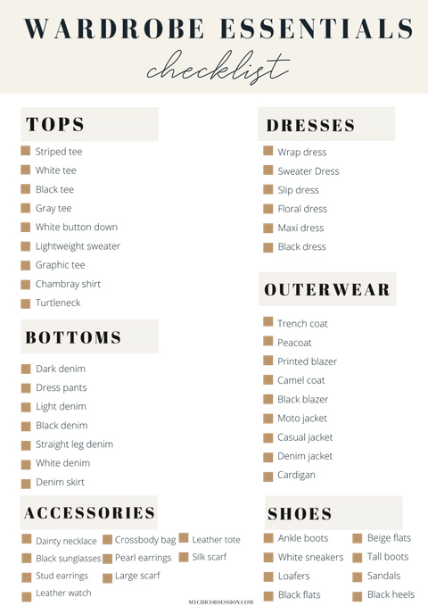 How to Build a Wardrobe from Scratch: Your Step-by-Step Guide - MY CHIC ...
