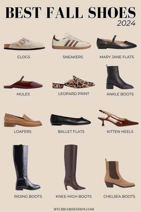 Top 12 Best Fall Shoes to Add to Your Wardrobe 2024 - MY CHIC OBSESSION