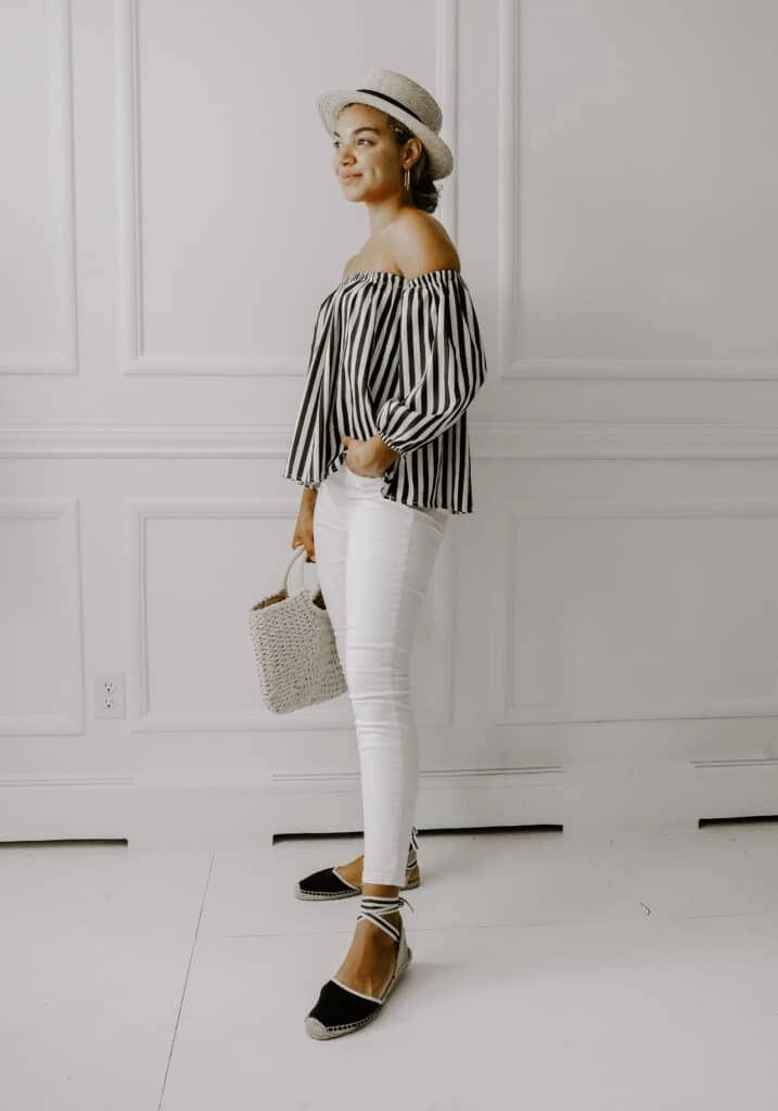 How to Style an Off the Shoulder Top 3 Ways - MY CHIC OBSESSION