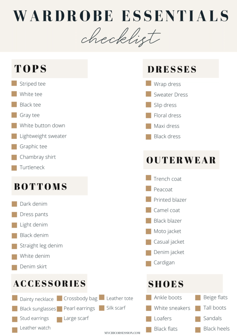 How to Build a Wardrobe from Scratch: Your Step-by-Step Guide - MY CHIC ...